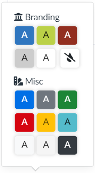 Why are there limited colors for DesignPLUS elements?