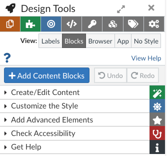 How do I open the DesignPLUS Sidebar?